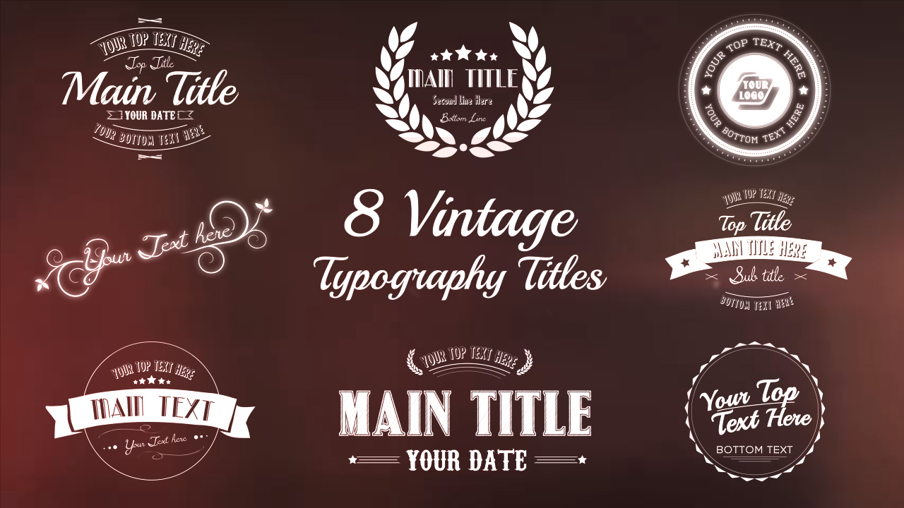 Vintage Typography Titles